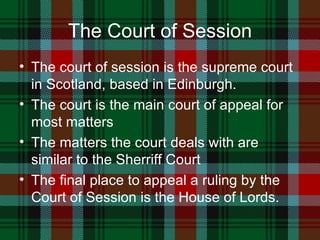 Scottish Civil Court | PPT