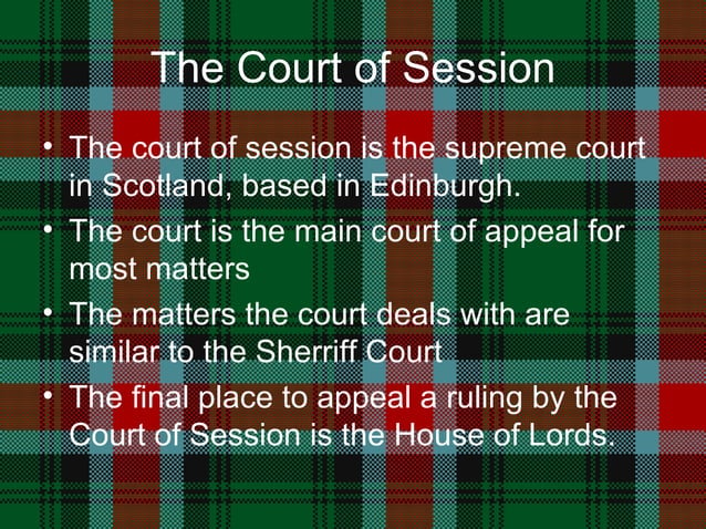 Scottish Civil Court | PPT