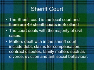Scottish Civil Court | PPT
