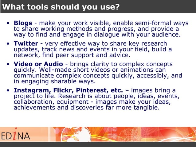 Using Social Media to Communicate Your Research | PPT