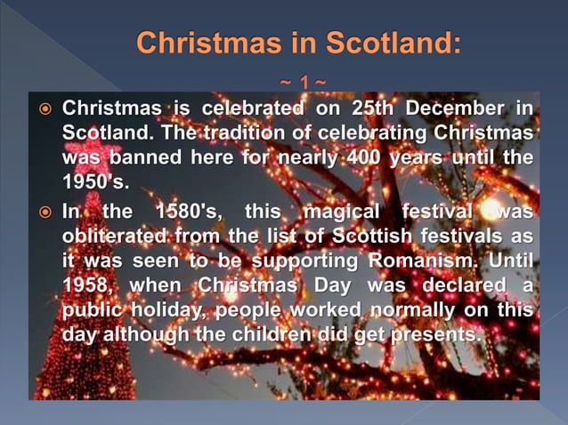 Scottish customs and traditions | PPTX | National & Civic Holidays ...