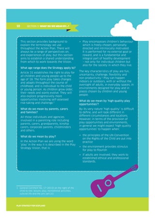 Scottish govt play strategy and action plan | PDF