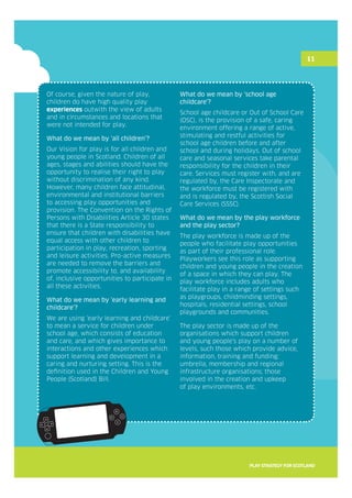 Scottish govt play strategy and action plan | PDF