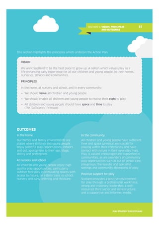 Scottish govt play strategy and action plan | PDF