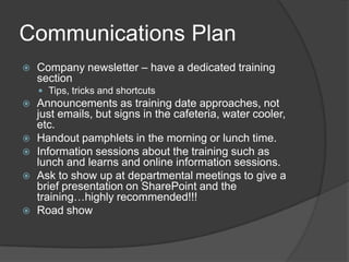 Scott Lavoie: Best Practices and Pain Points of SharePoint Training | PPT