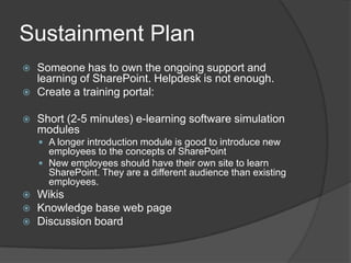 Scott Lavoie: Best Practices and Pain Points of SharePoint Training | PPT