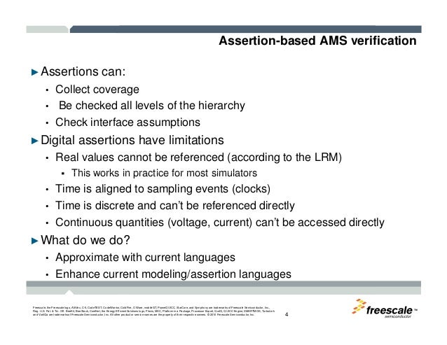 Using Assertions In Ams Verification