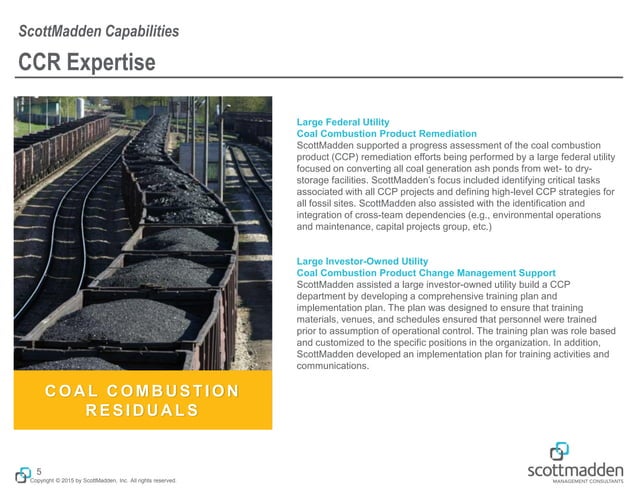 Coal Combustion Residuals: Understanding the Final Rule and Next Steps ...