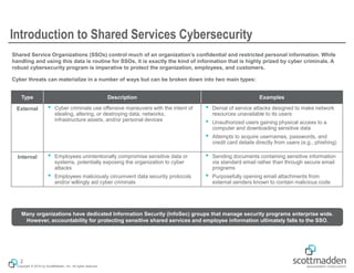 Cybersecurity in Shared Services Organizations | PDF