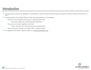 Effective Rate Case Management | PPT