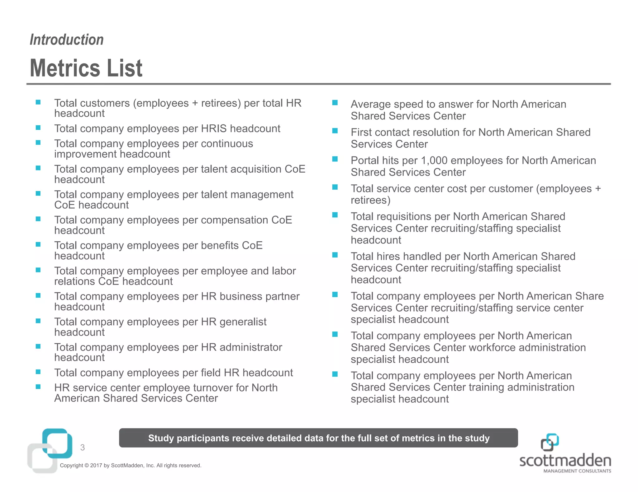 HR Shared Services Benchmarking Study Highlights: May 2017 | PDF