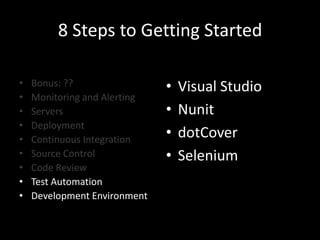 A Simple 8-Step Guide to Setting Up a Dev Shop | PPTX