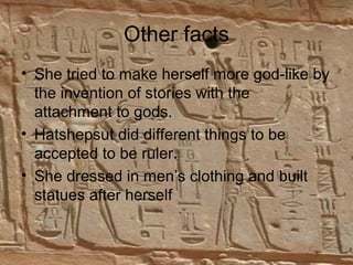 The significance of Queen Hatshepsut and Ramses The Great | PPT