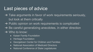 Dylan Scott: "Putting Medicaid to Work" | PPT