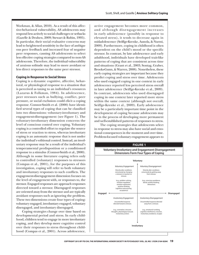 Anxious Solitary Adolescents' Coping in Response to Peer Stress | PDF