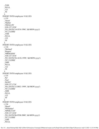 Scott sql script as per exercise1 | PDF