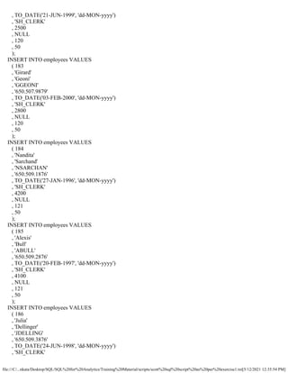 Scott sql script as per exercise1 | PDF