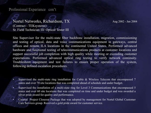 Scotts Resume | PPSX