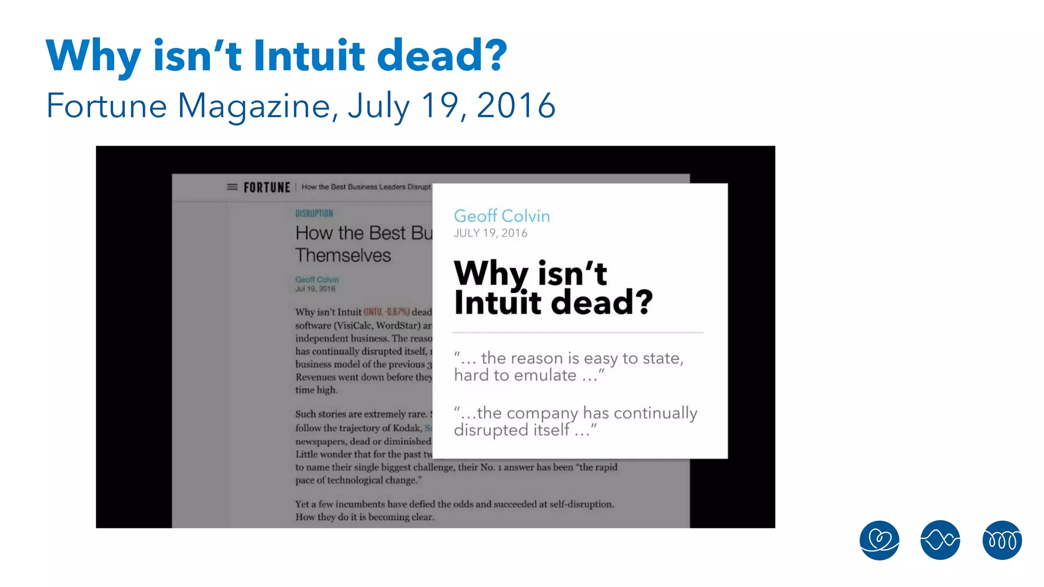 Scott Stonehocker, Intuit. How to build a culture of customer obsession | PPT