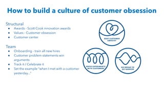 Scott Stonehocker, Intuit. How to build a culture of customer obsession ...
