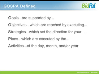 Ingredients for Success in Business by Scott Webber, BidPal Chairman ...