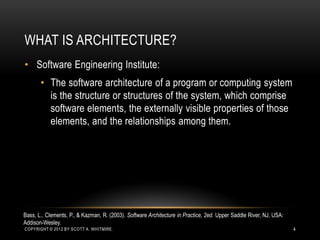 Scott Whitmire - Just What is Architecture Anyway | PDF