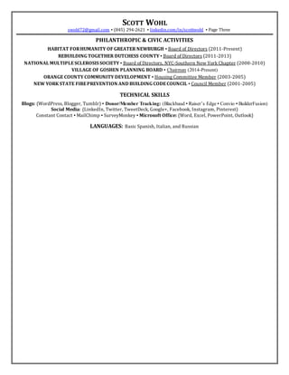 Scott Wohl Public & Government Affairs Professional | DOCX