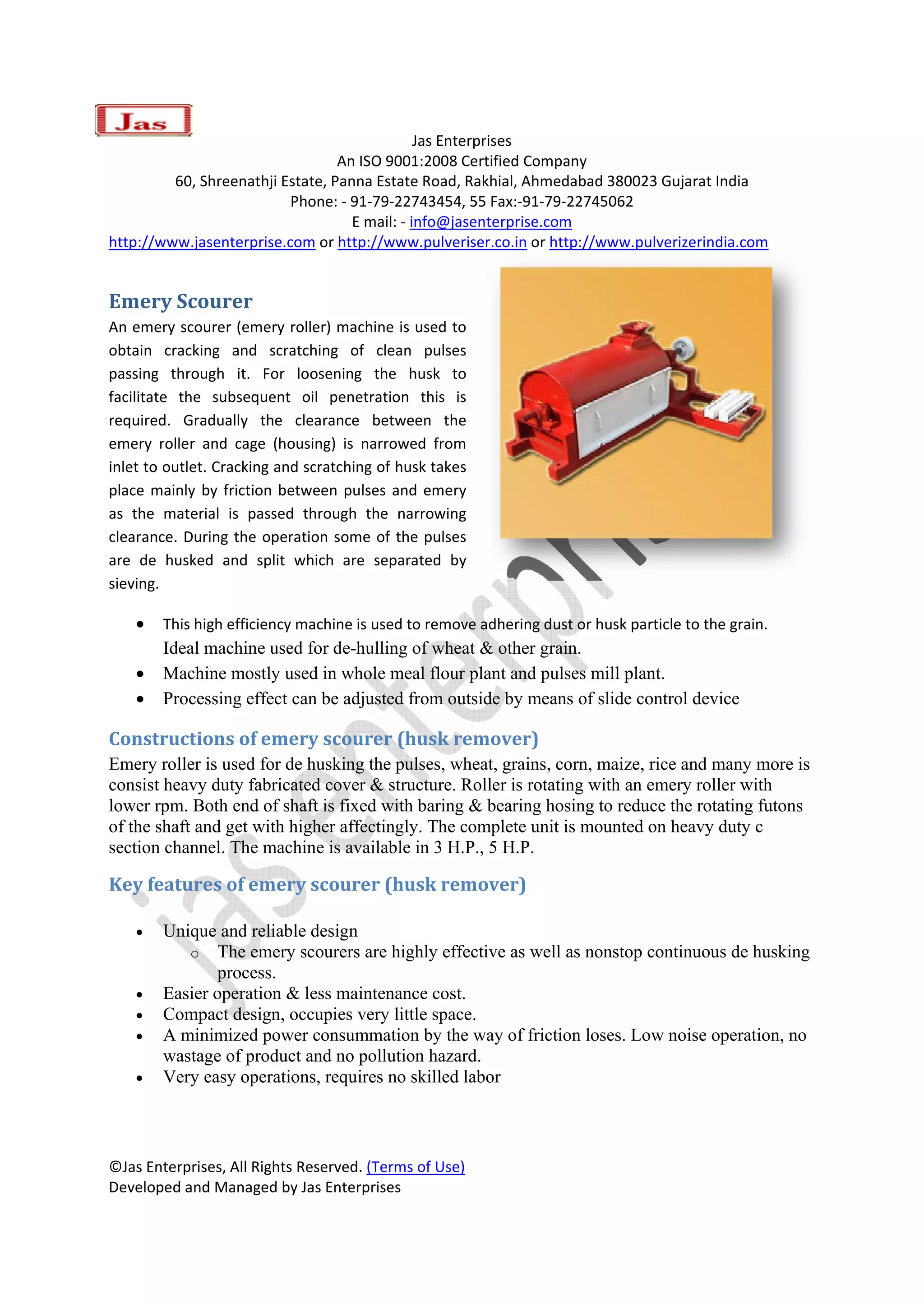 Scourer machine | PDF