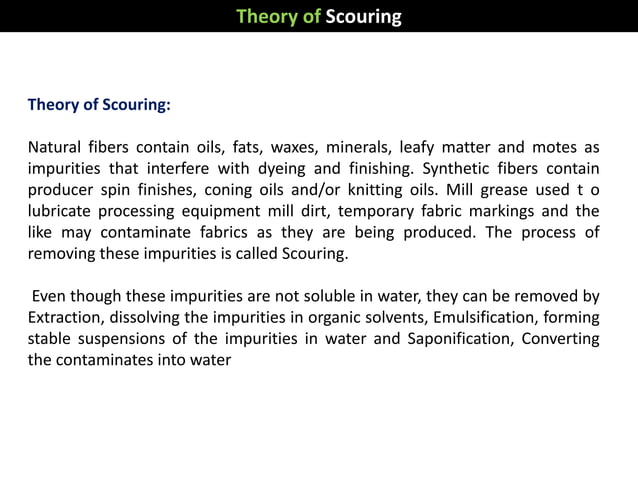 Scouring | PPTX