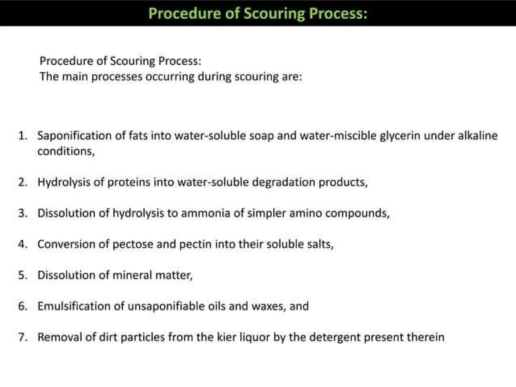 scouring.pptx .Full process of scouring. | PPTX