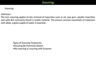 scouring.pptx .Full process of scouring. | PPTX