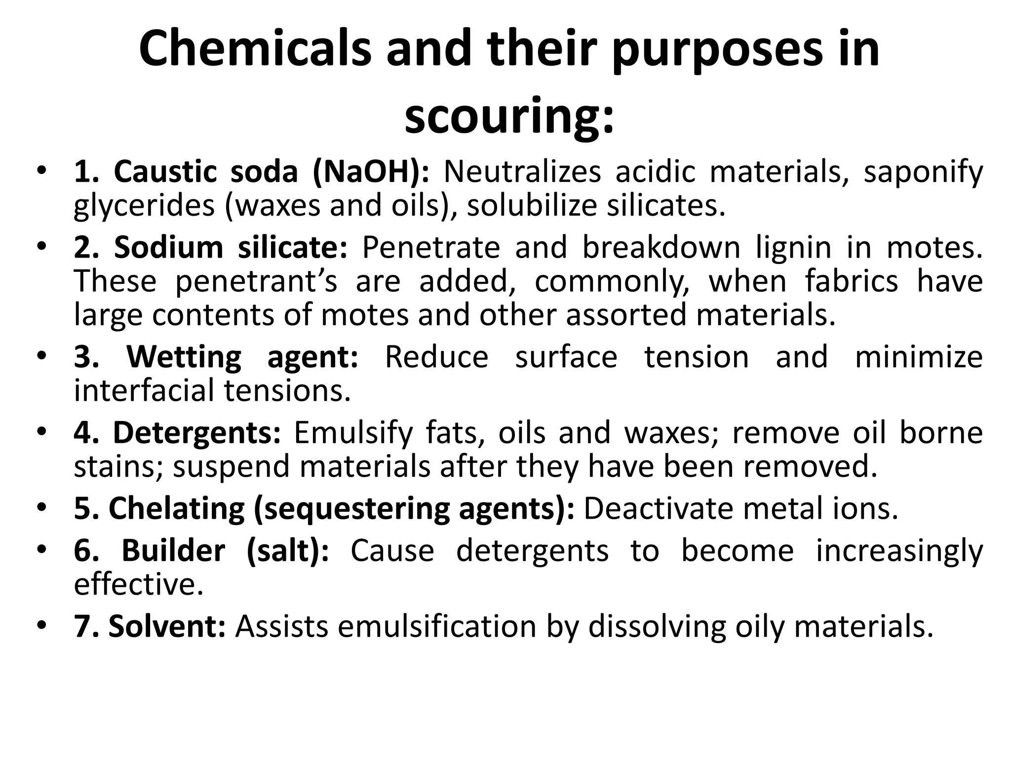 Scouring of cotton and wool fabric with effective scouring method | PPTX