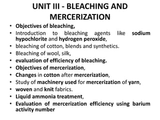 Scouring of cotton and wool fabric with effective scouring method | PPTX