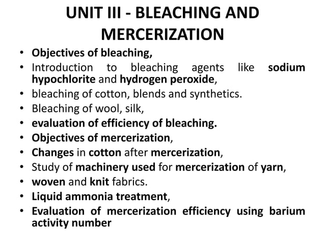 Scouring of cotton and wool fabric with effective scouring method | PPTX