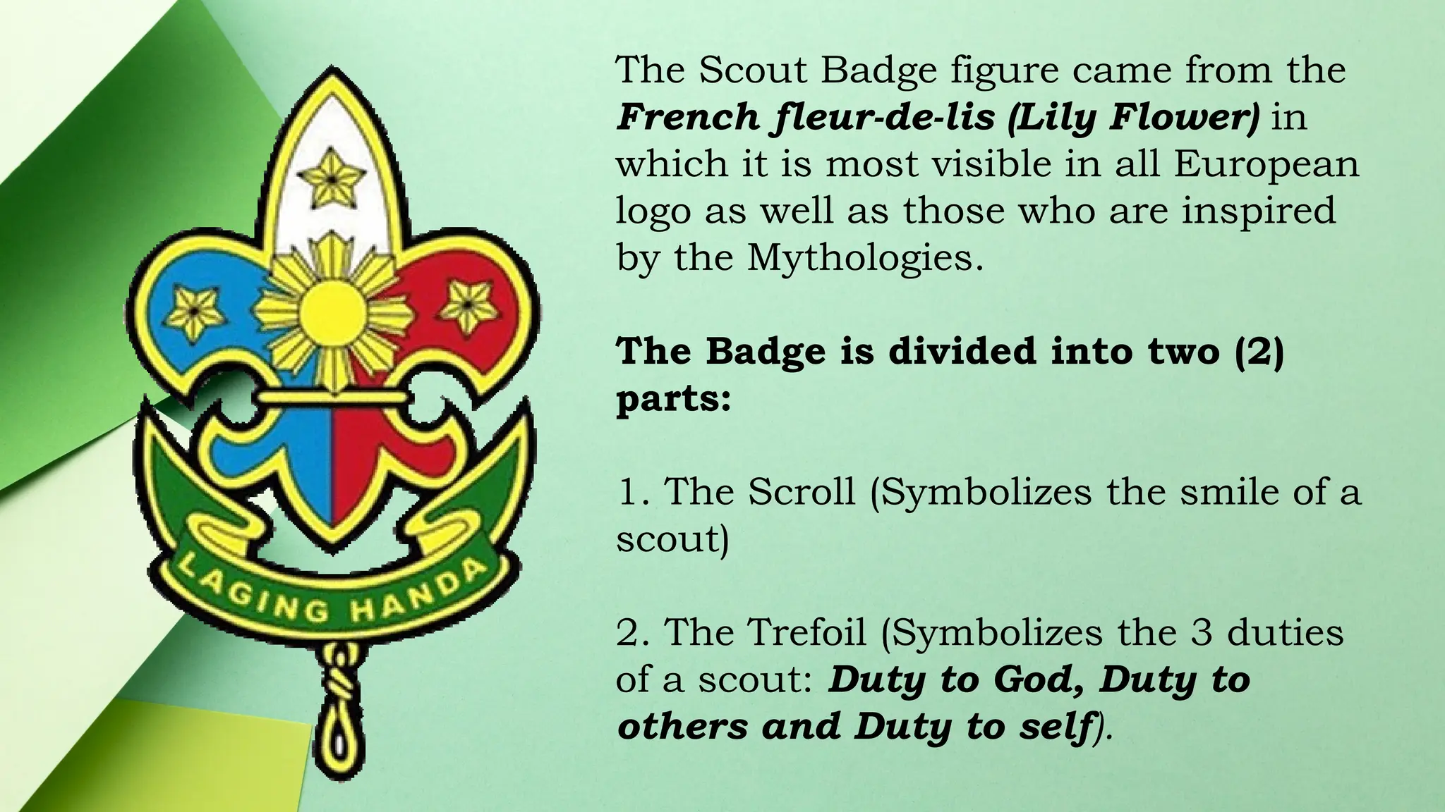 Scout Badge Meaning and Representation.ppt
