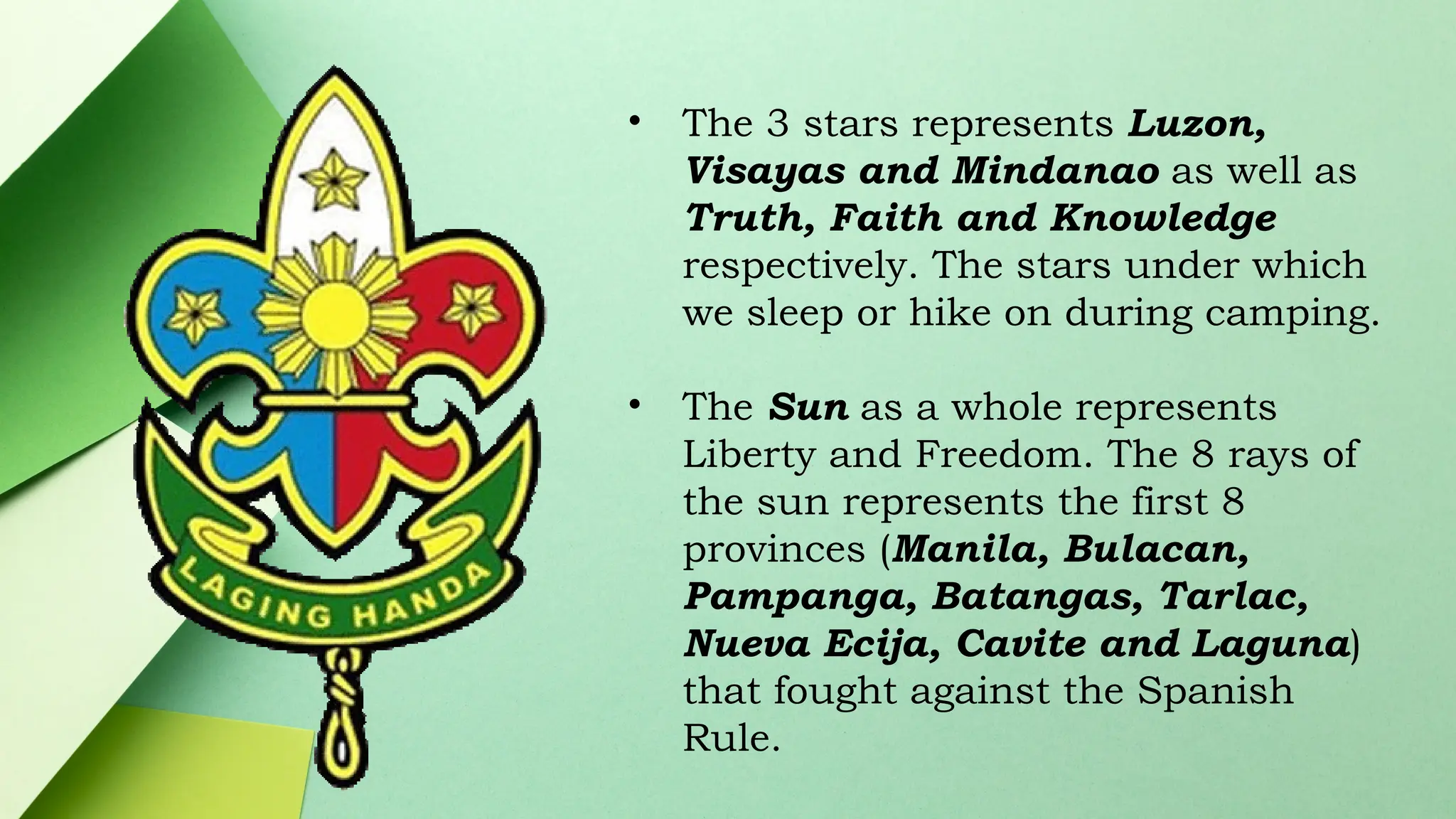 Scout Badge Meaning and Representation.ppt