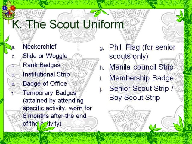 Scout ideals