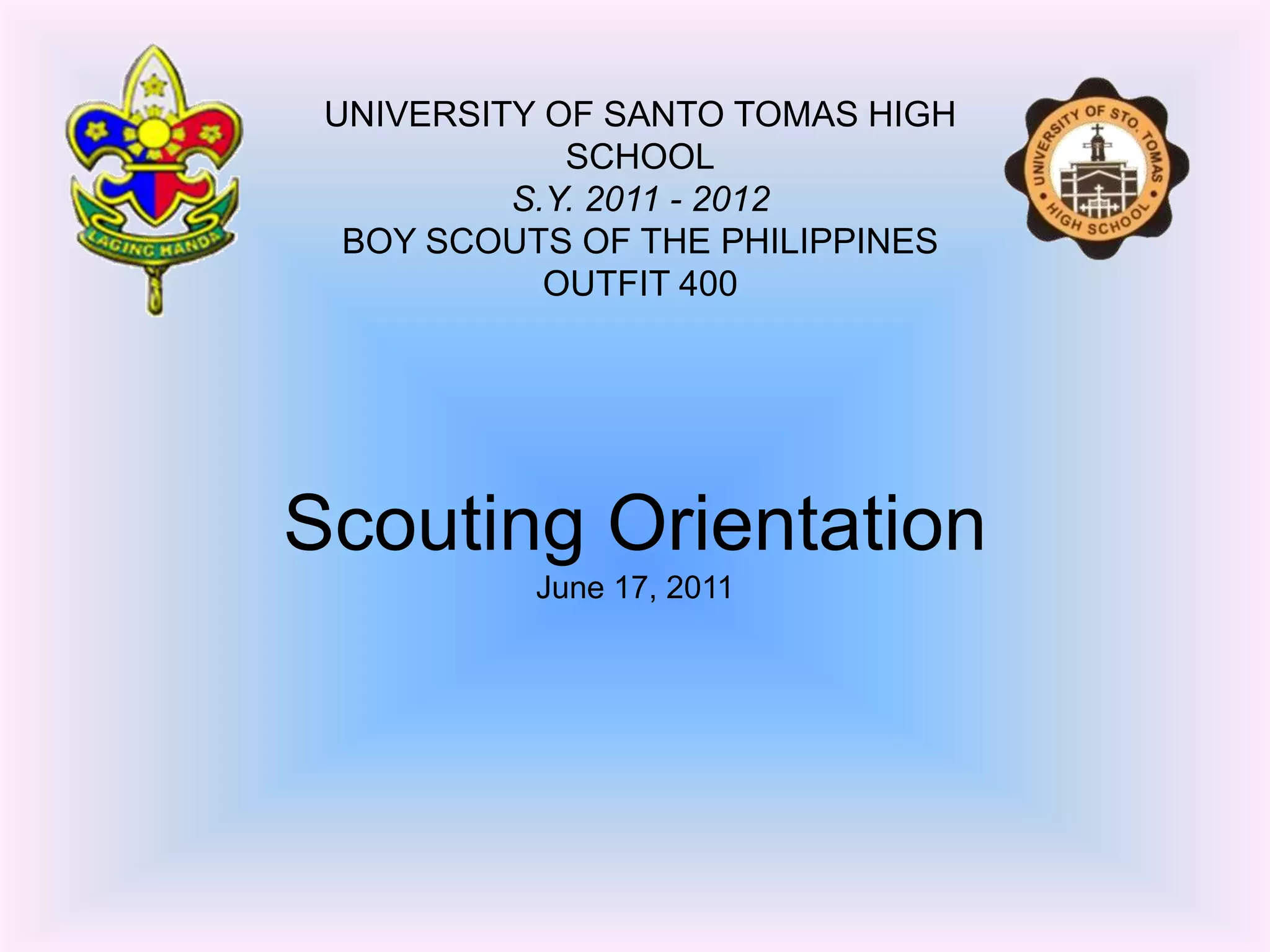 Scouting Orientation | PPTX