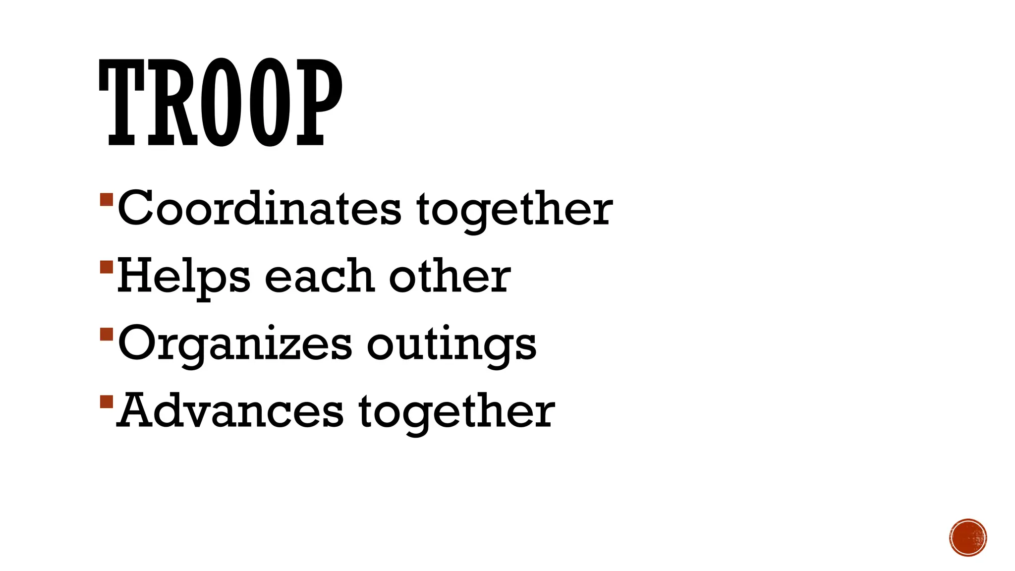 SCOUTING troop organization explanation for new scouts | PPTX