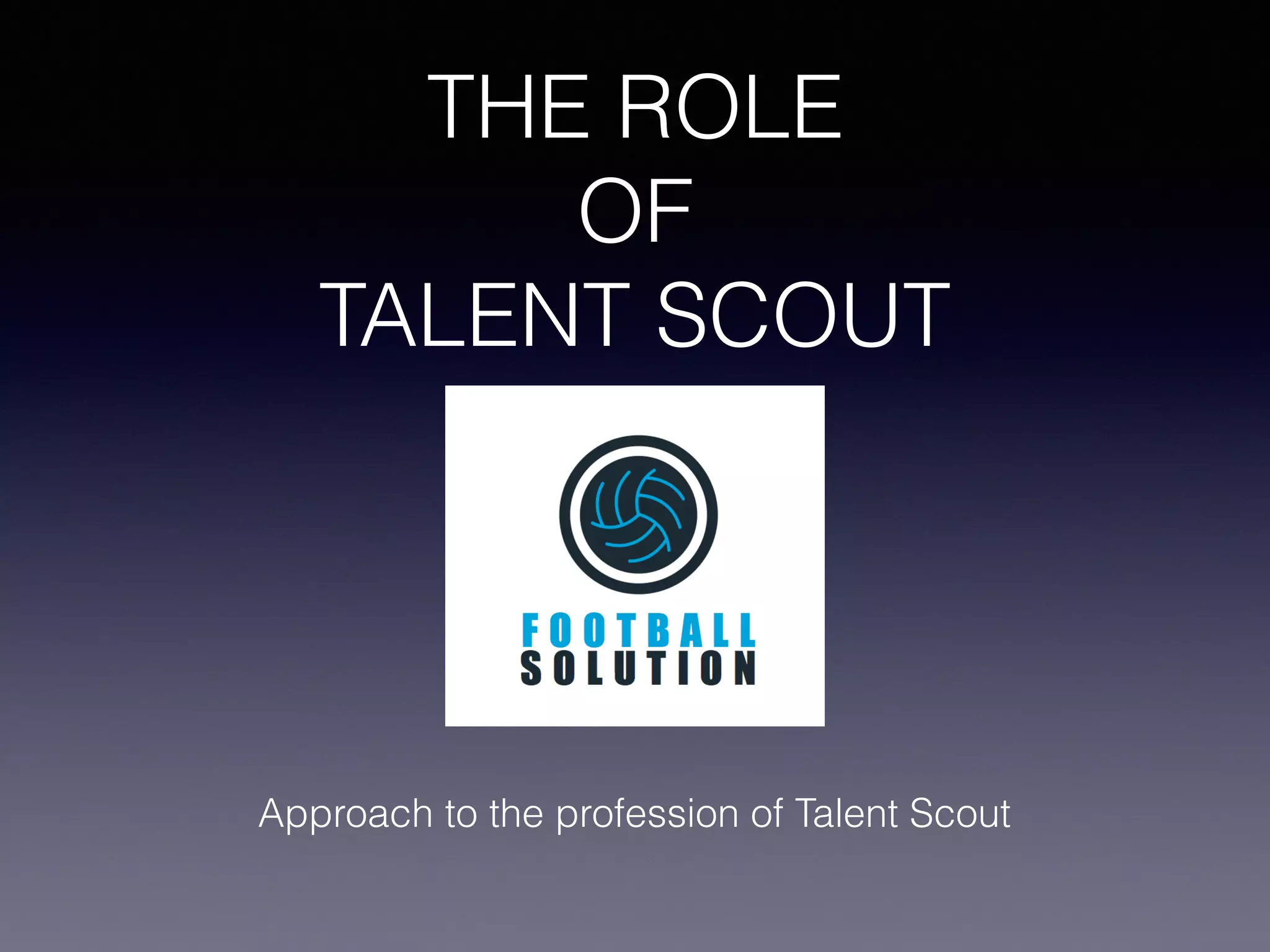 Become a Football Talent Scout | PDF