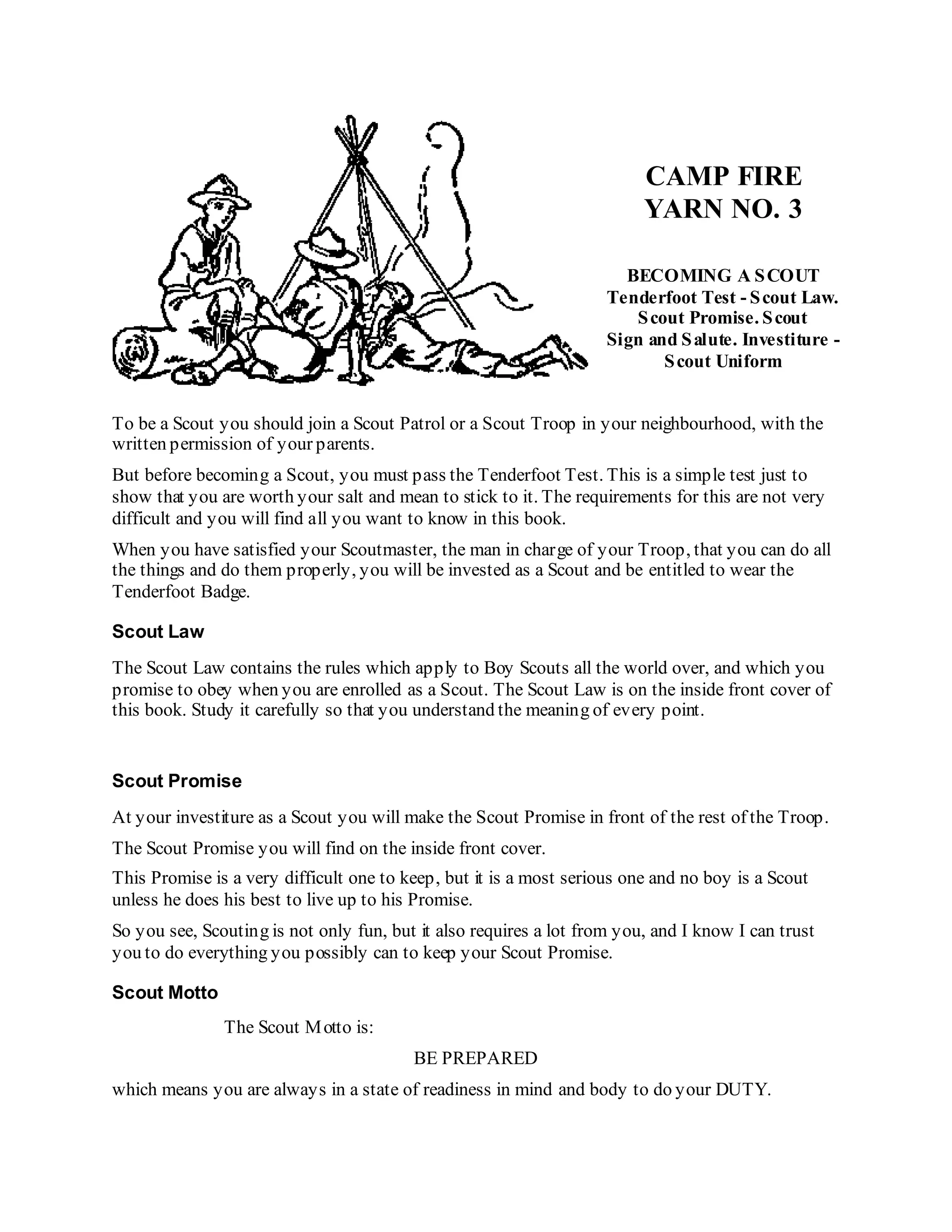 Scouting for boys | PDF