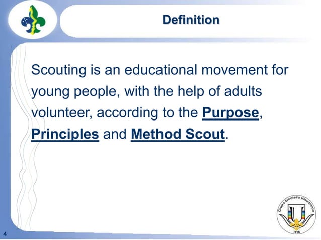 Scouting presentation english version | PPTX