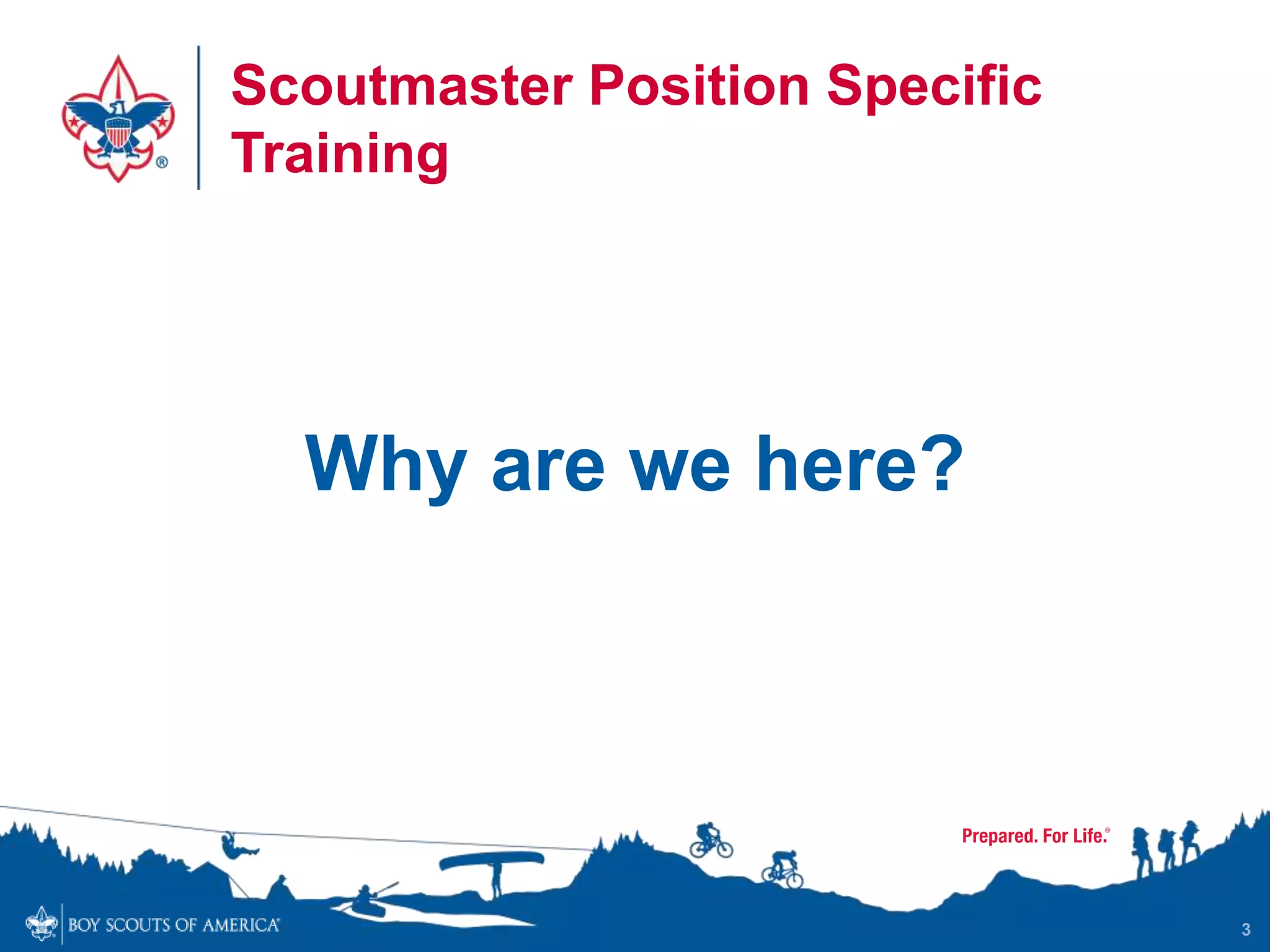 Scoutmaster Position Specific Training | PPT