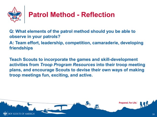 Scoutmaster Position Specific Training | PPT