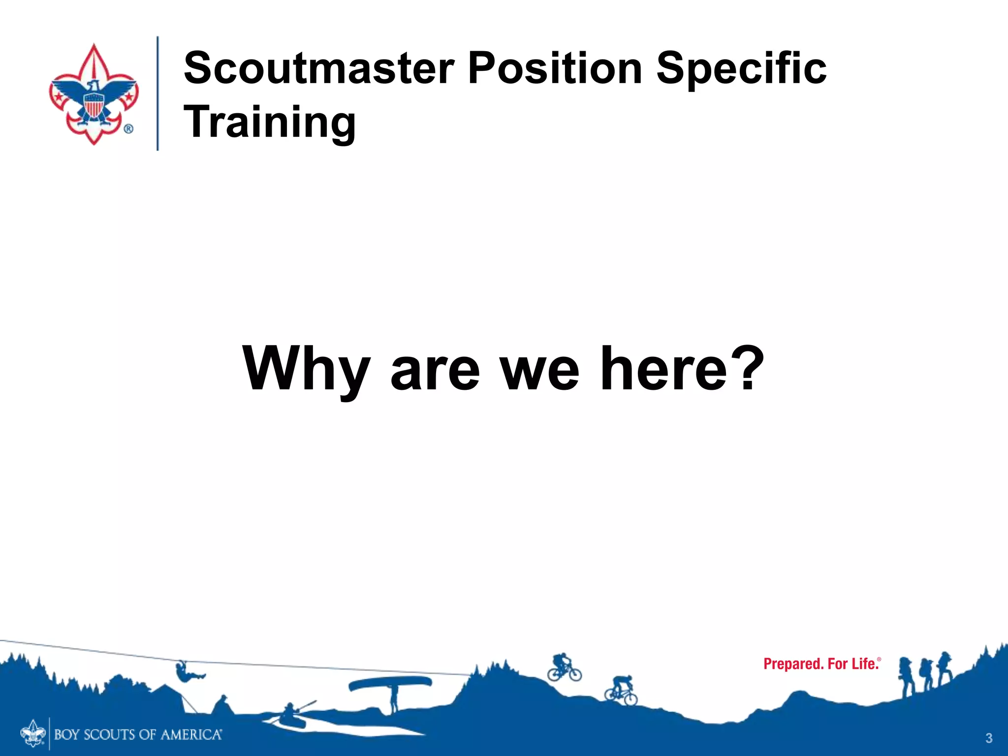 Scoutmaster Position-Specific Training - Flipbook Version | PPTX