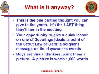 Scoutmaster Minute | PPT