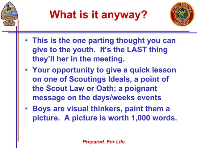 Scoutmaster Minute | PPT