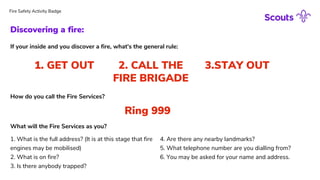 Scouts Fire Safety Badge | PPTX