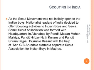 Scouts & guides activities in KVs | PPTX