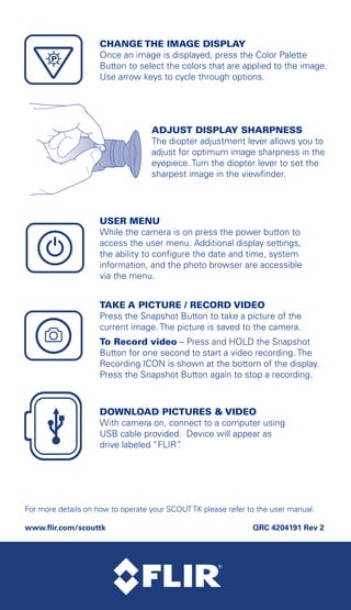 Quickstart Guide | Flir Scout TK | Optics Trade | PDF